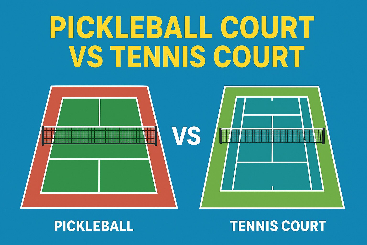 Pickleball Court vs Tennis Court: Key Differences and What You Need to Know